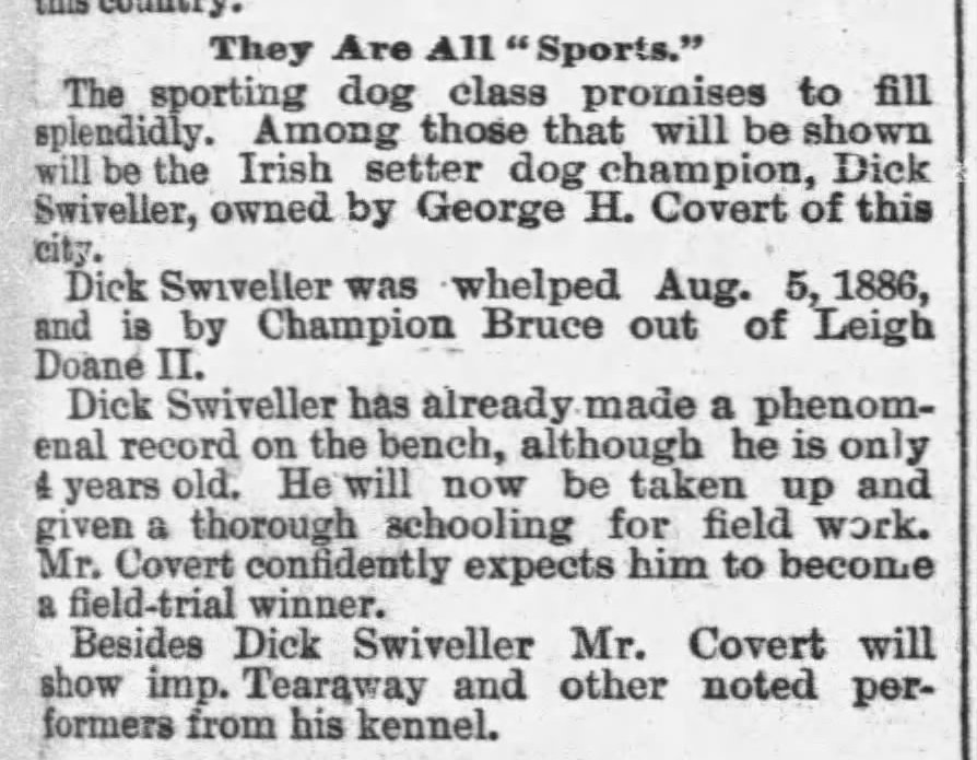 Dick Swiveler, Part One – YesBiscuit!